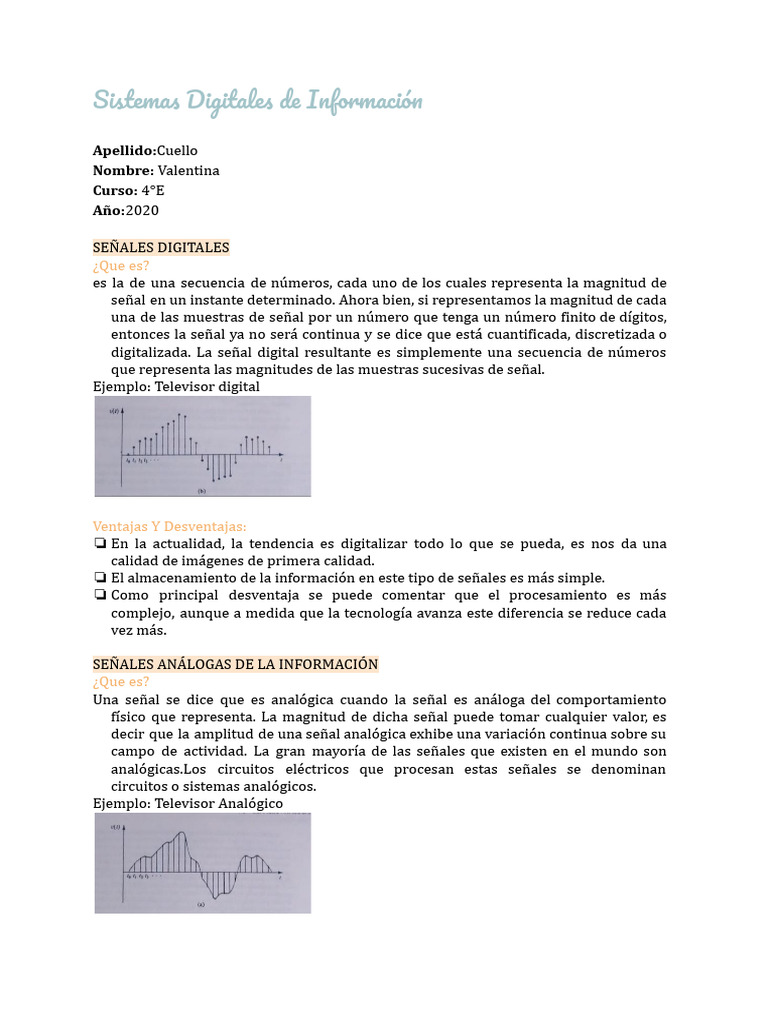 Sistemas Digitales de Información | PDF