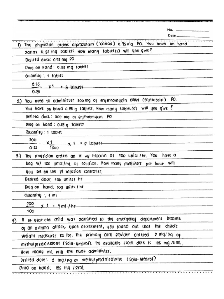 Iv Calculation And Drug Meds Pdf