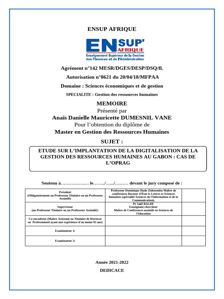 Memoire Master2 | PDF