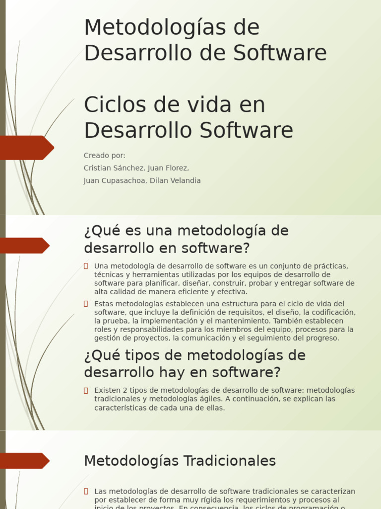Metodologías de Desarrollo de Software | PDF