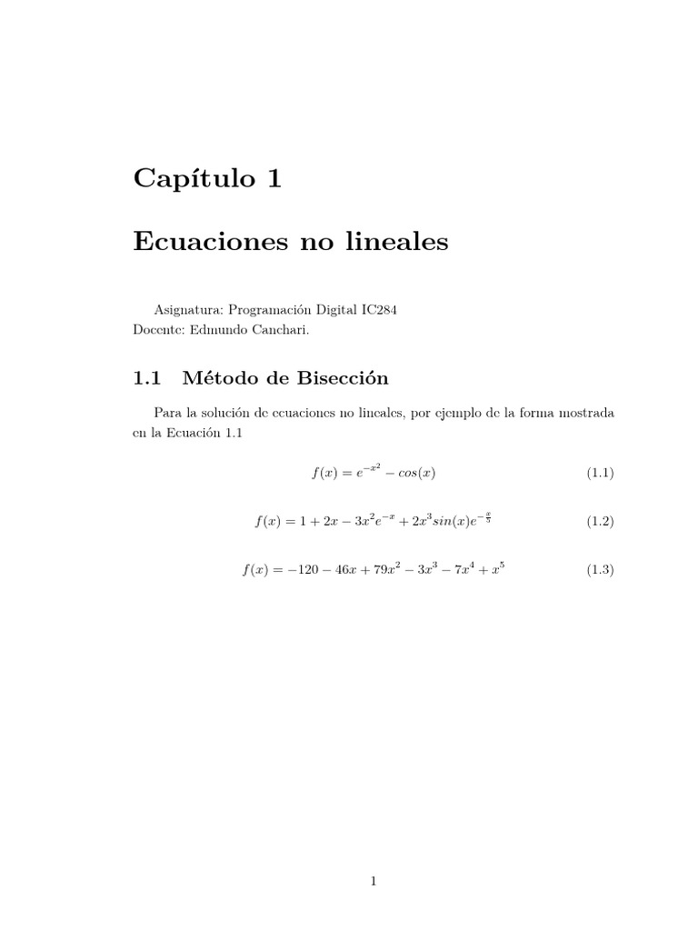 Estructuras Iterativas 2 | PDF | Sistema no lineal | Métodos y ...