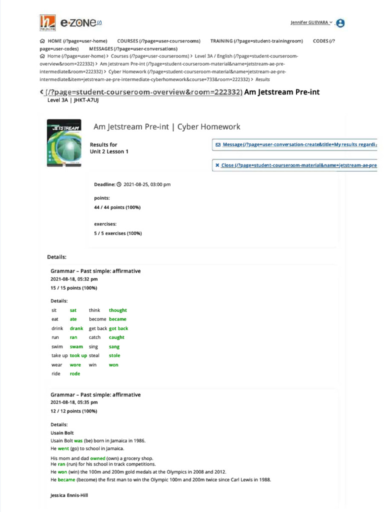 PDF Am Jetstream Pre Int Unit 2 Lesson 1 - Compress | PDF