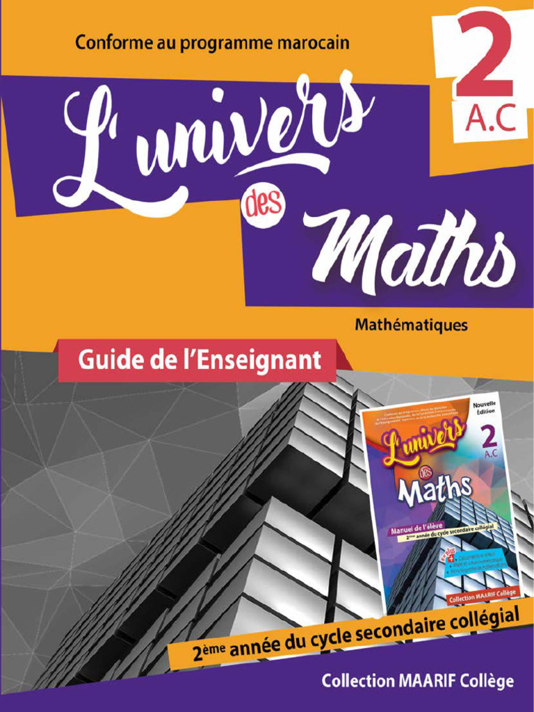 Guide - L'Univers MATHS - 2AC | PDF