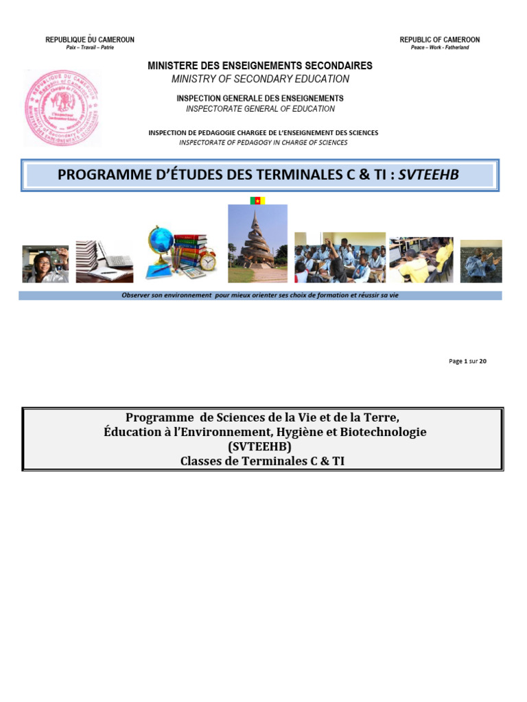 Programme Tle C TI Définitif | PDF