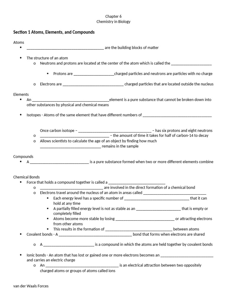 Chapter 6 Outline | PDF