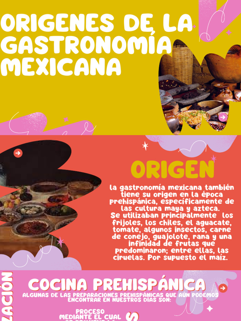 Origenes de La Gastronomia Mexicana | PDF