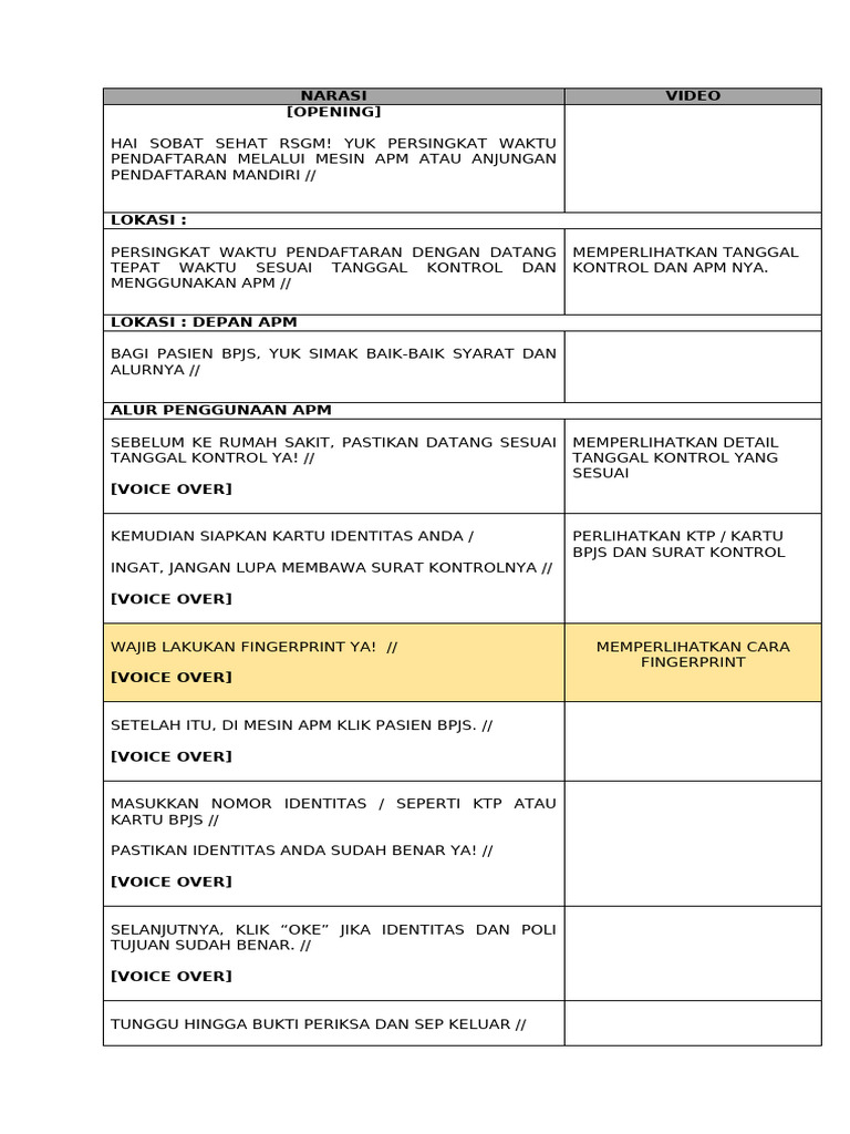 Konsep Video Apm BPJS | PDF
