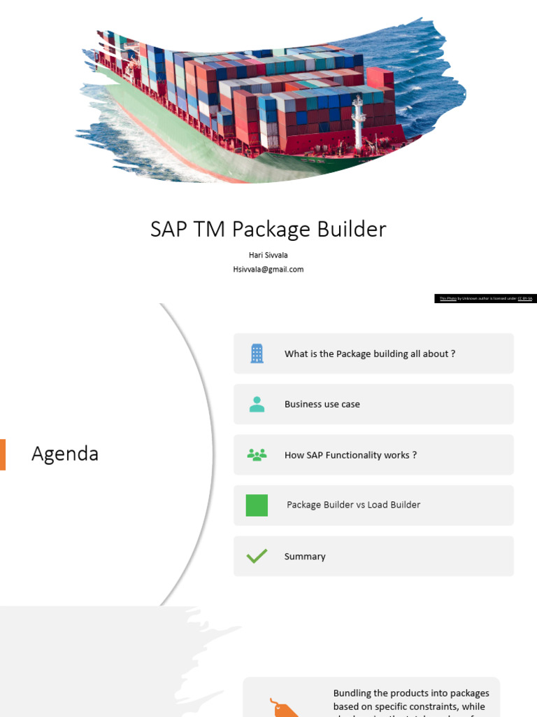 SAP TM Package Builder | PDF