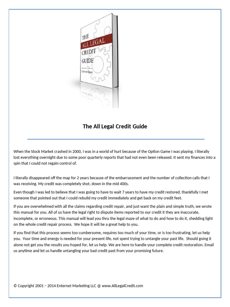 #2 - All-Legal-Credit-Manual-Basic-Letters | PDF