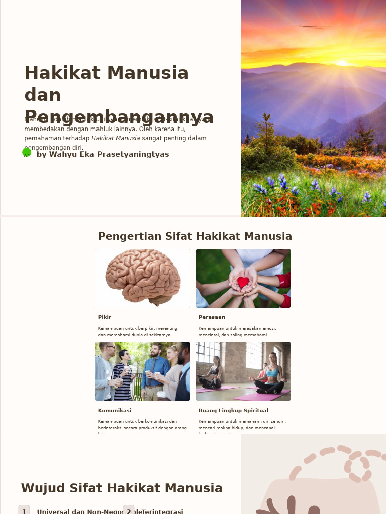 Hakikat Manusia Dan Pengembangannya | PDF