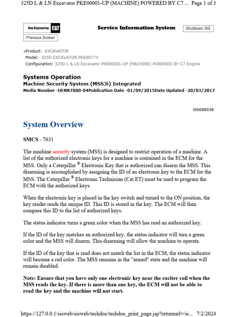 325D HAB System Overview-1 | PDF