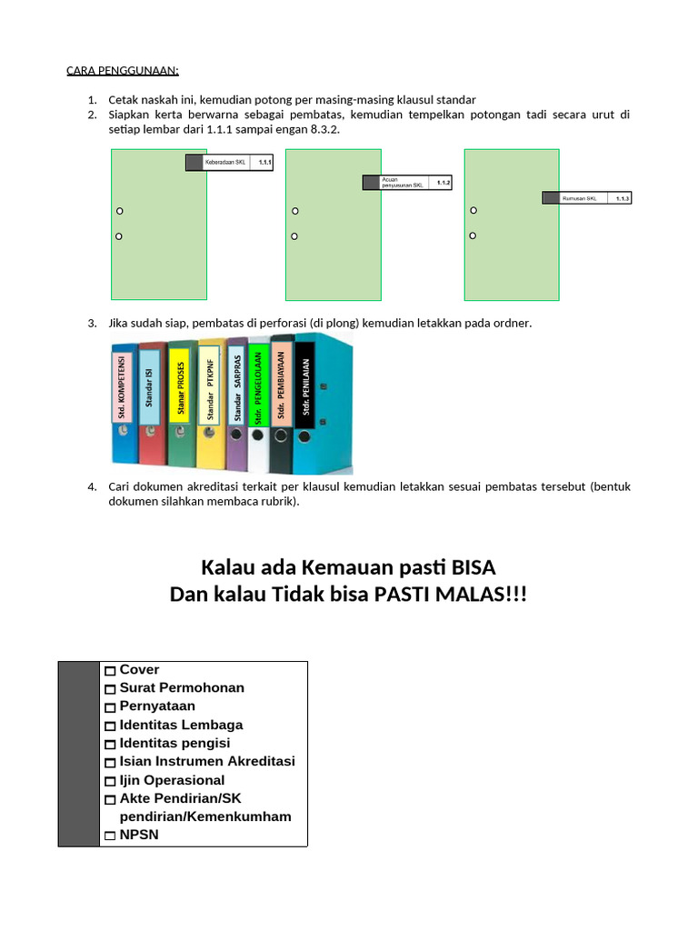 Label Pembatas Per Dokumen - LKP | PDF | Karier & Perkembangan