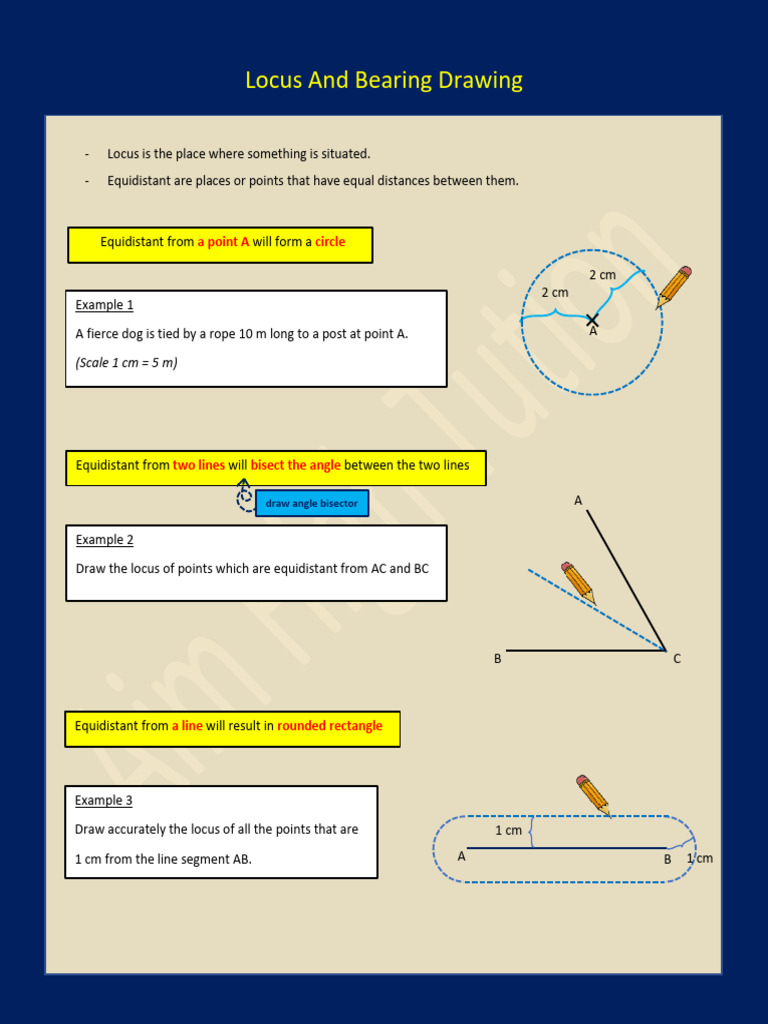 Locus (Maths B) | PDF
