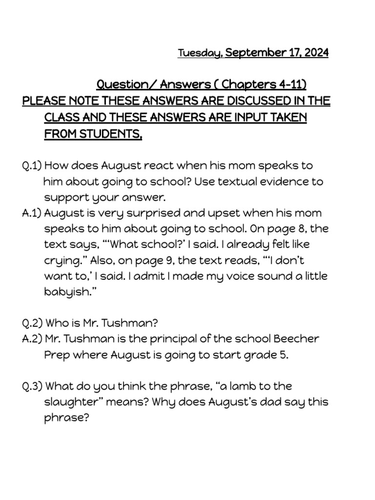 Questin - Answers Chapt. (4-14) | PDF