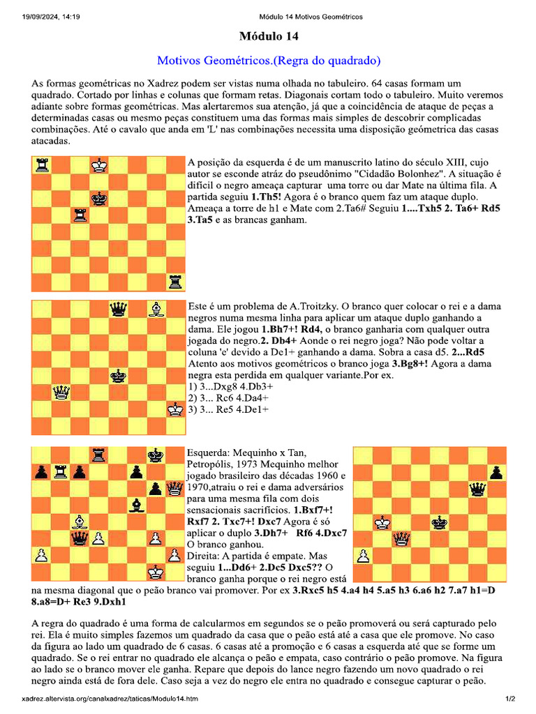 Modulo 14 - Regra Do Quadrado | PDF