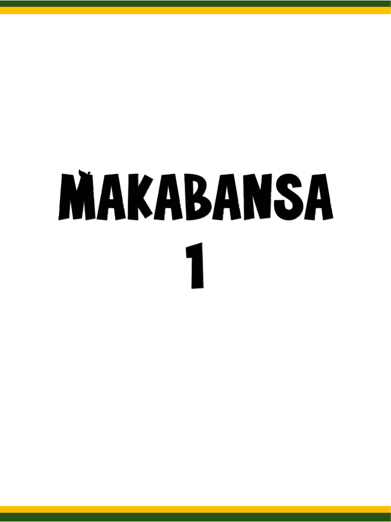 MAKABANSA Learning Material Week 4 | PDF