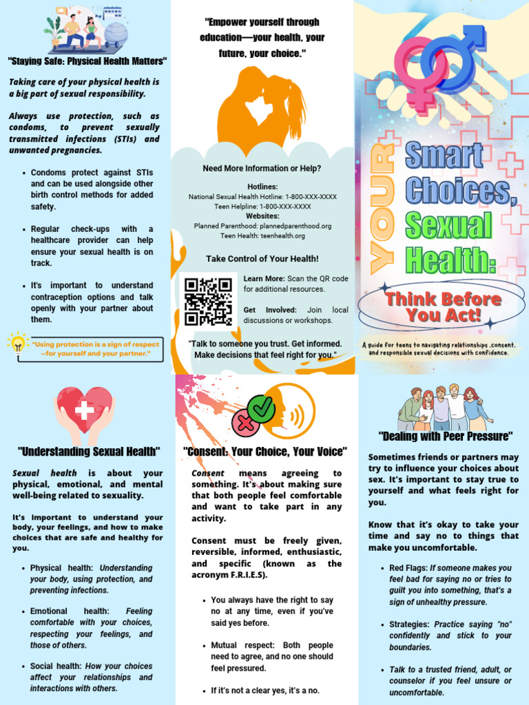 Brochure About Managing Sexually Related Issues and Making Informed Decisions | PDF