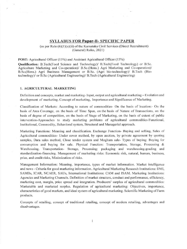 Agri marketing notes | PDF