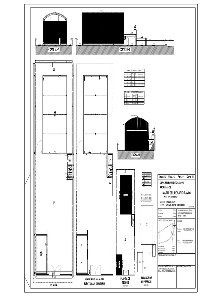 Galpón Relev - Pavon Maria-Model | PDF