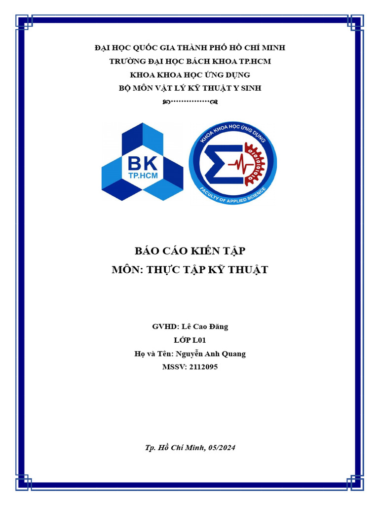Bao Cao Kien Tap 2112095 | PDF