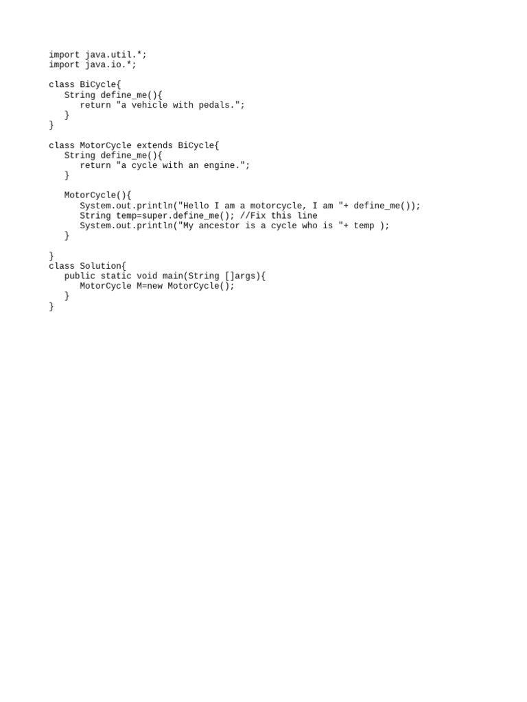 OOP - The Super Keyword | PDF