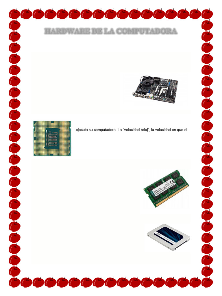 Conoce el hardware de una computadora | PDF