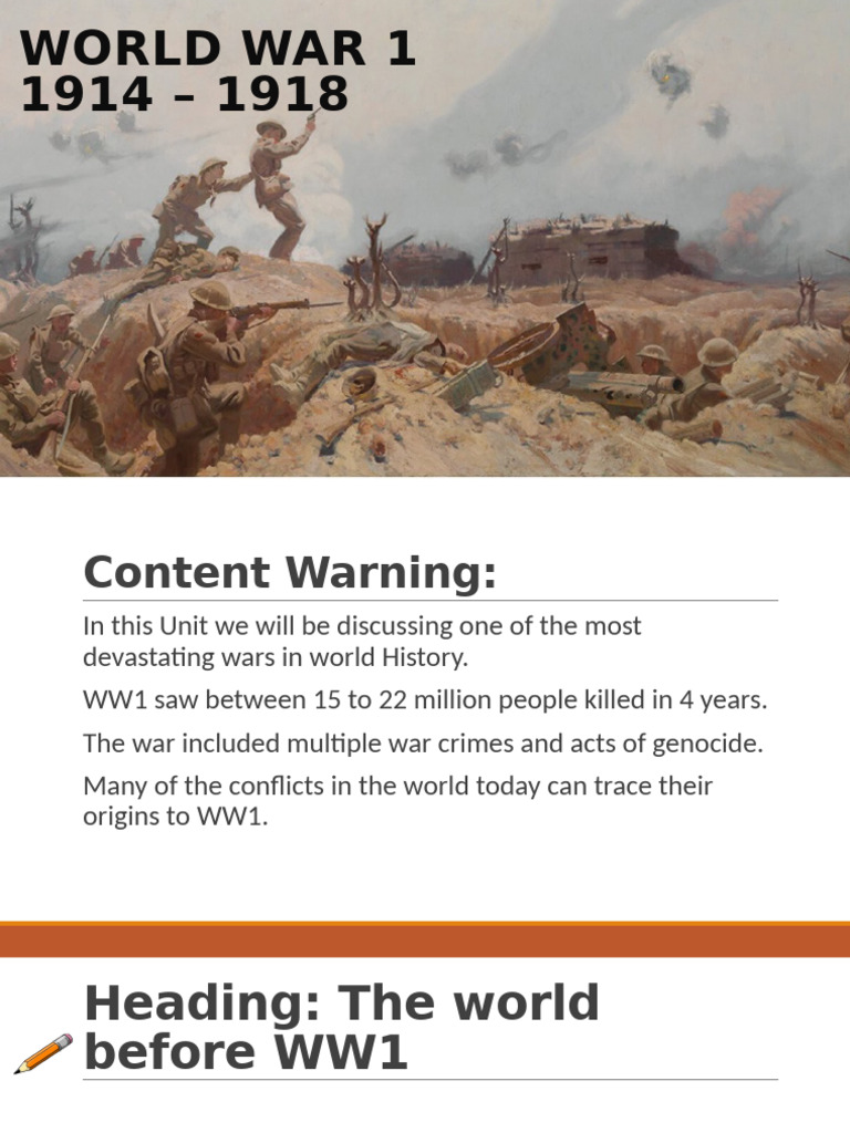 3.1 WW1 - Pre-War Australia | PDF
