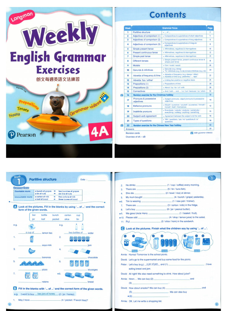 Longman - Weekly - English - Grammar - Exercises - 4A 2 | PDF