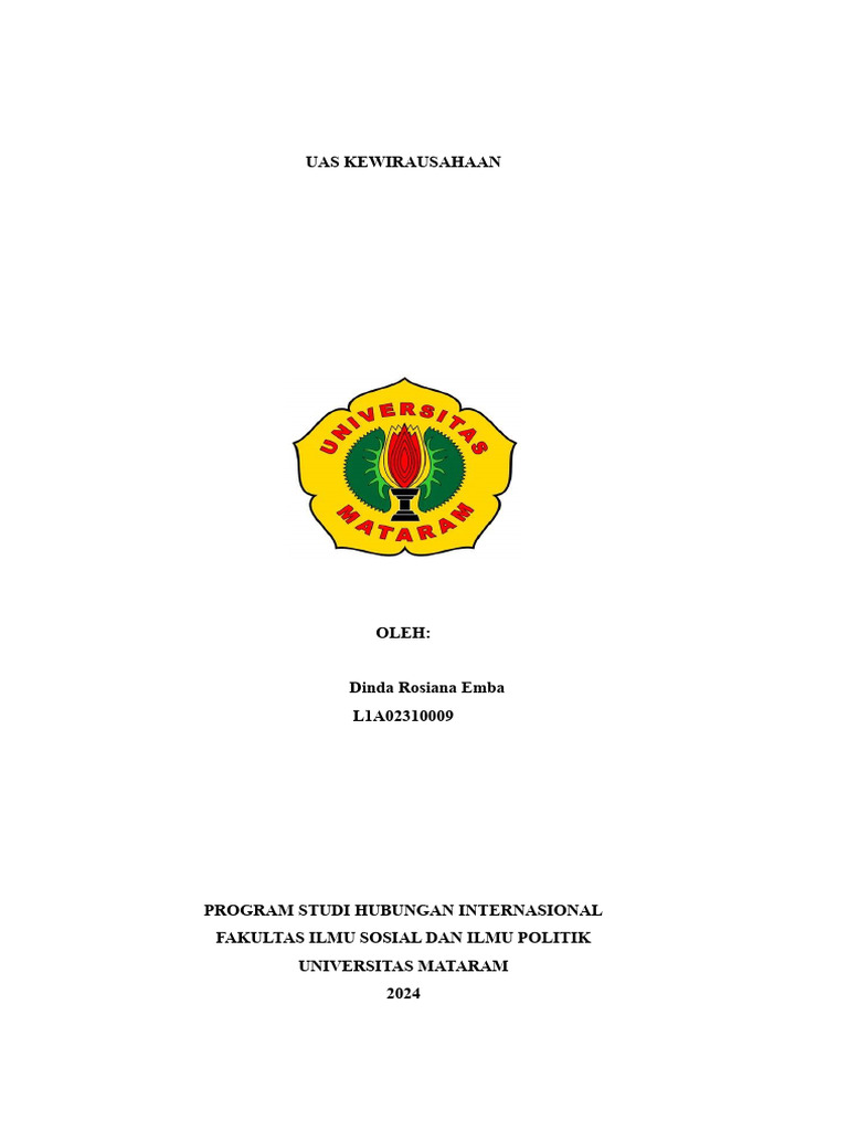 Andini Pertiwi - L1A02310038 - UAS KWU | PDF