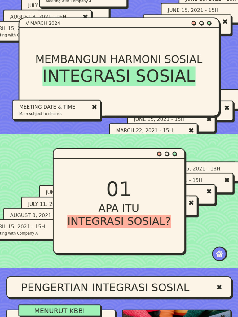 Sosiologi 11 - Membangun Harmoni Sosial: Integrasi Sosial | PDF