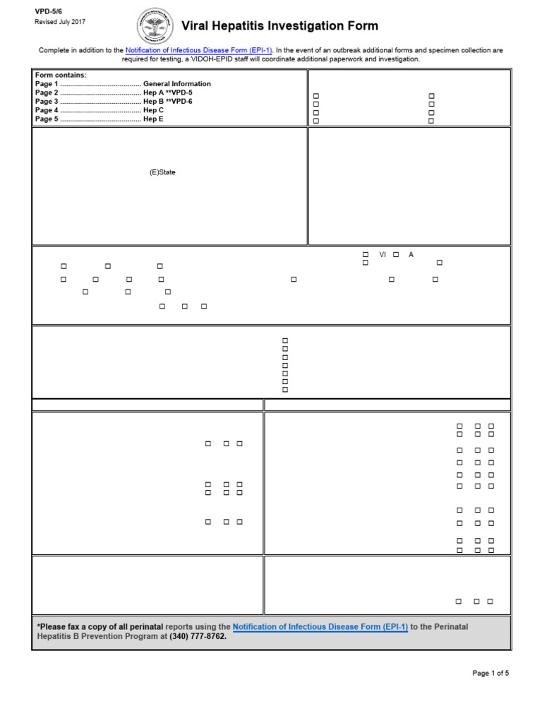 Hepatitis A Investigation Form (VPD-56) | PDF