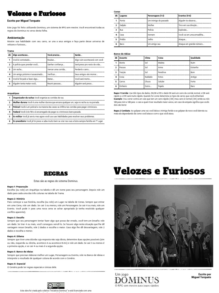 Dominus - Velozes e Furiosos | PDF