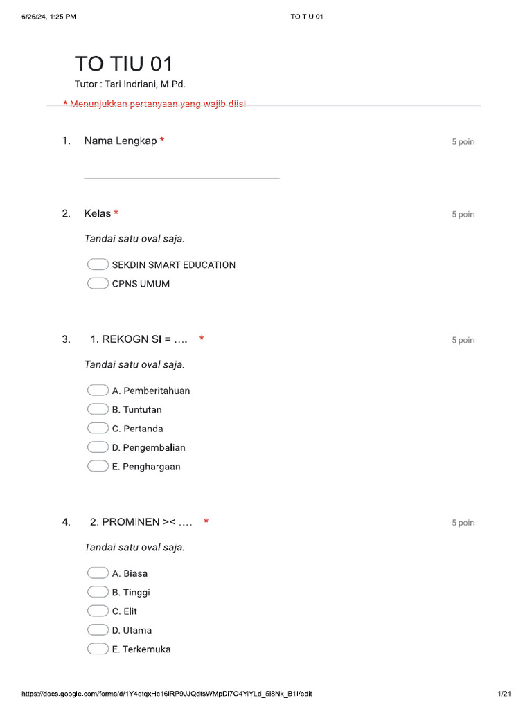 Mini To-Tiu-01-Sekdin | PDF