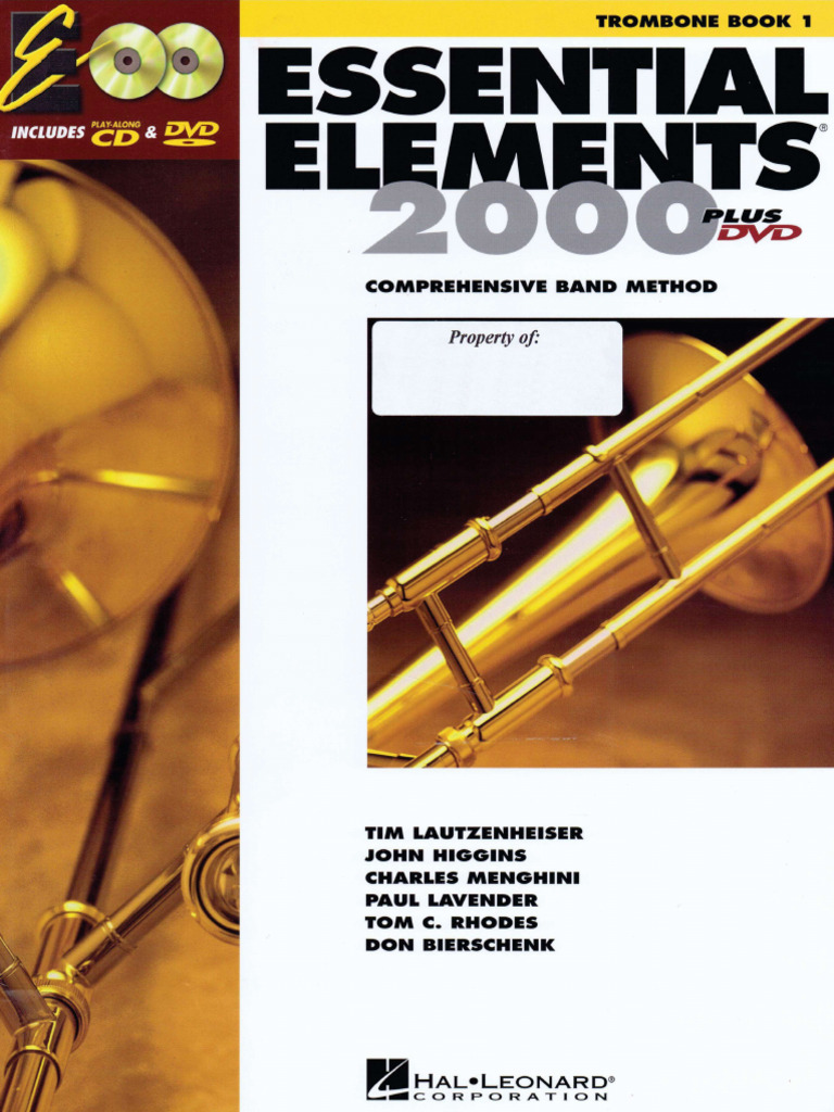 Essential Elements Trombone Book 1 | PDF
