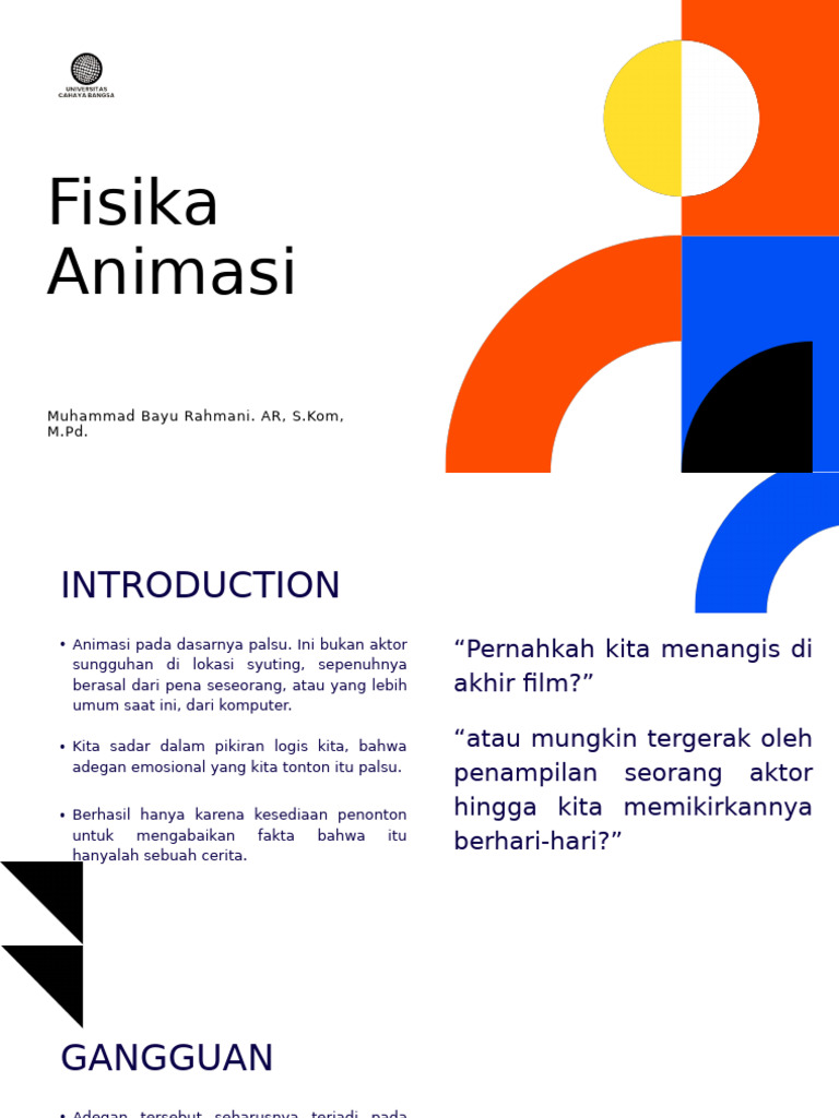 Fisika Animasi | PDF