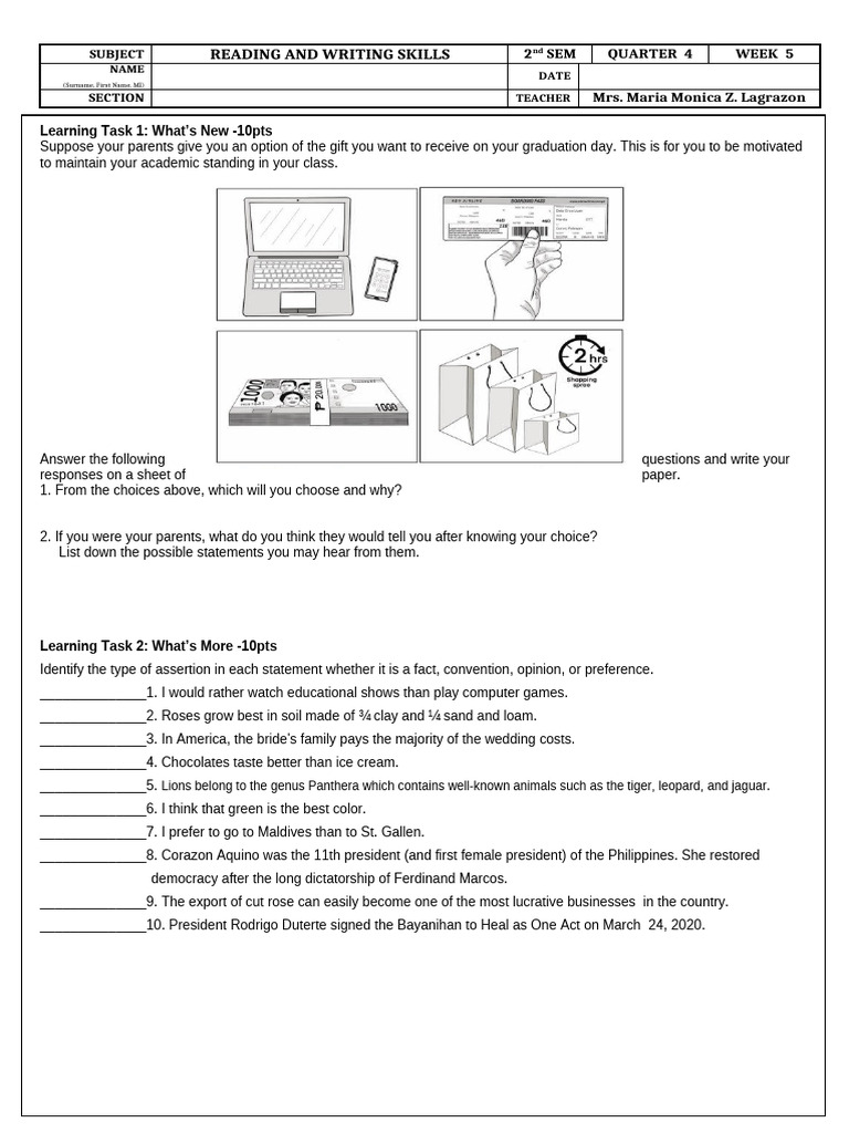 RWS Q4 Week 56 WS | PDF