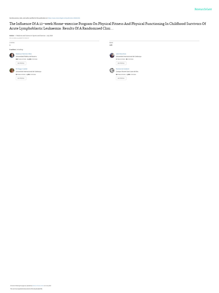 Leukemia MSEE 2020 | PDF