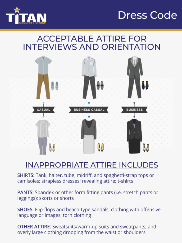 Dress Code Flyer | PDF