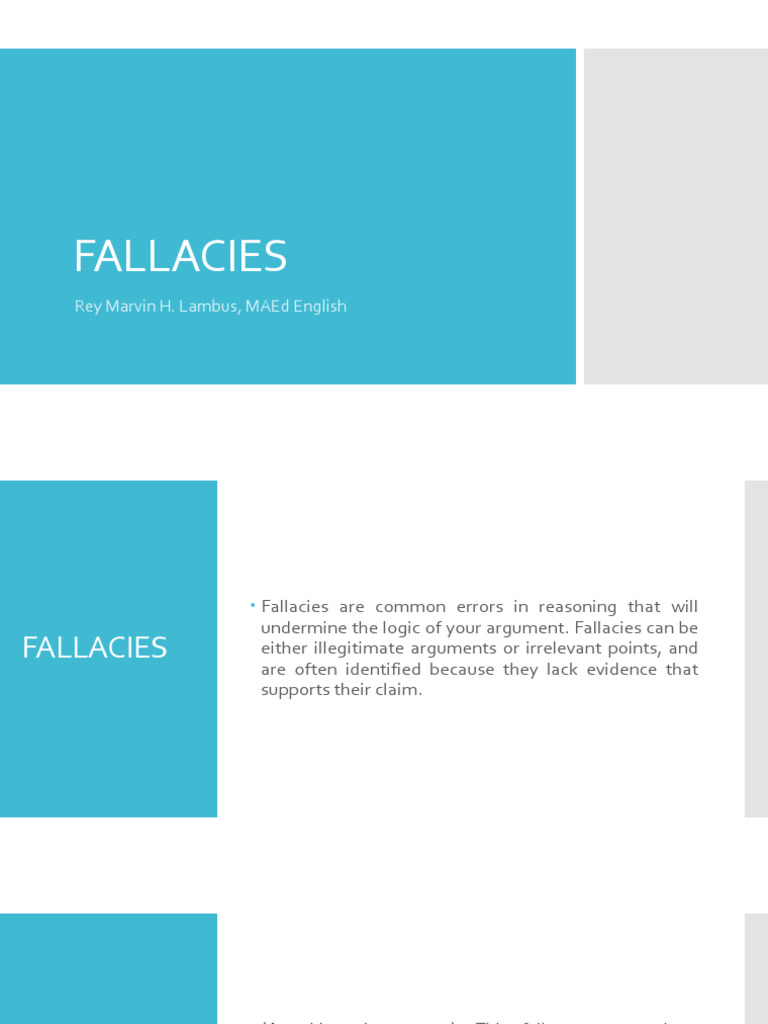 FALLACIES | PDF
