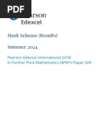 IG Further Pure Mathematics - Mark Scheme 1 (Jun 2024) | PDF