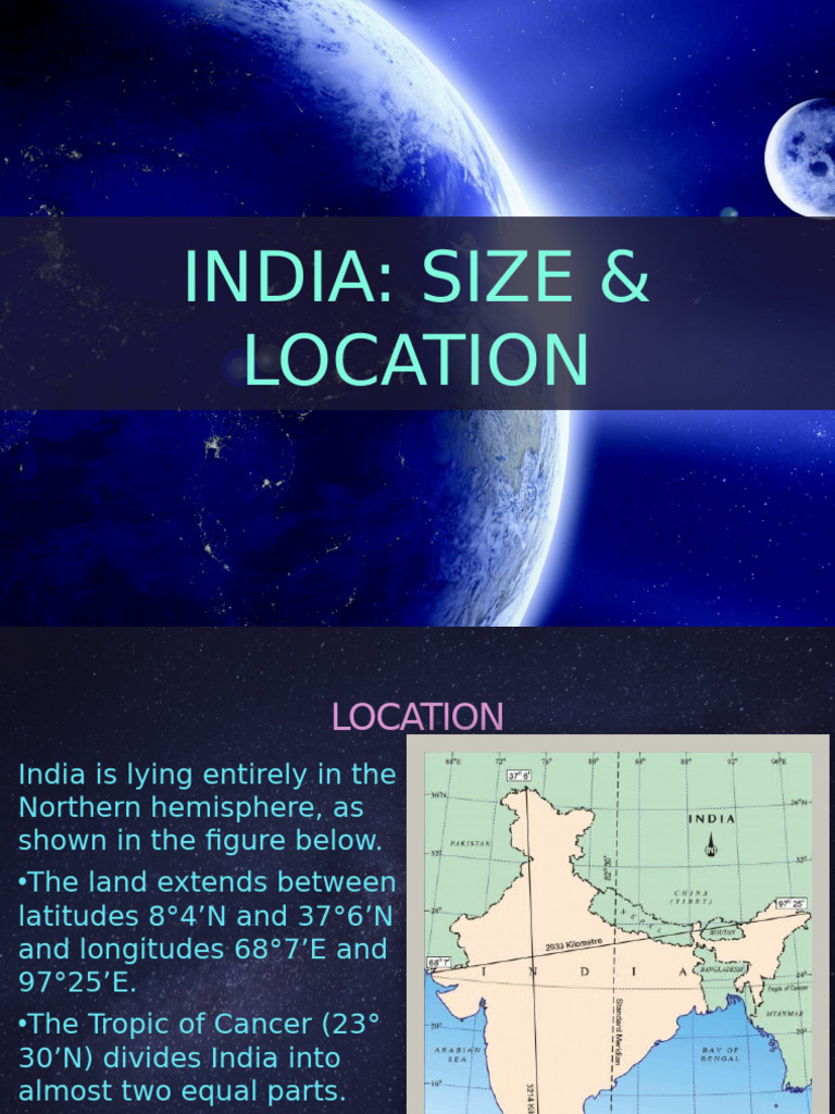 India Size and Location | PDF