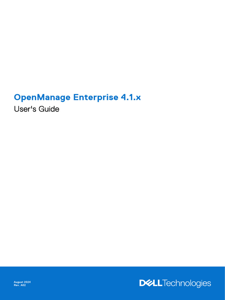 Openmanage Enterprise 4 1 X User S Guide - Pdflanguage en Us | PDF