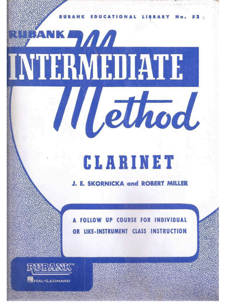 Rubank Intermediate Method - Clarinet | PDF