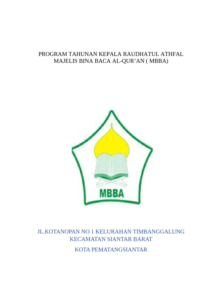 Program Tahunan Sekolah | PDF
