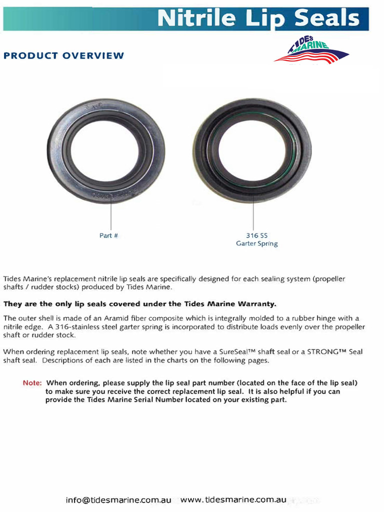 Shaft Lip Seals | PDF