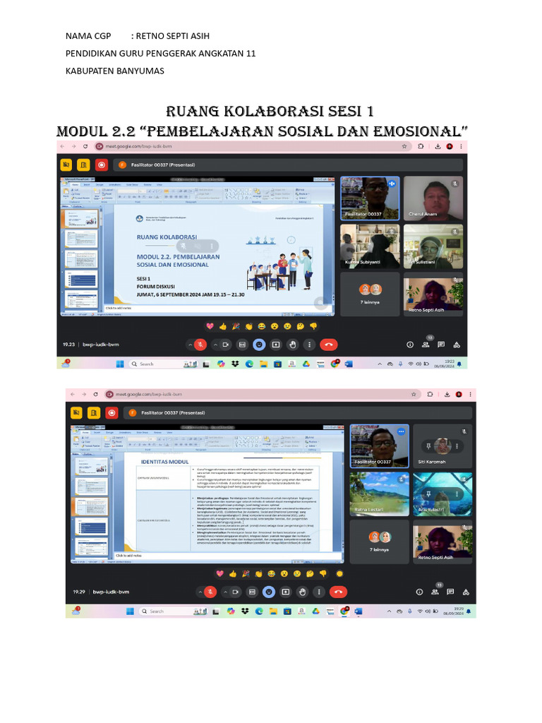 Ruang Kolaborasi Sesi 1 Modul 2.2 Retno Septi Asih | PDF