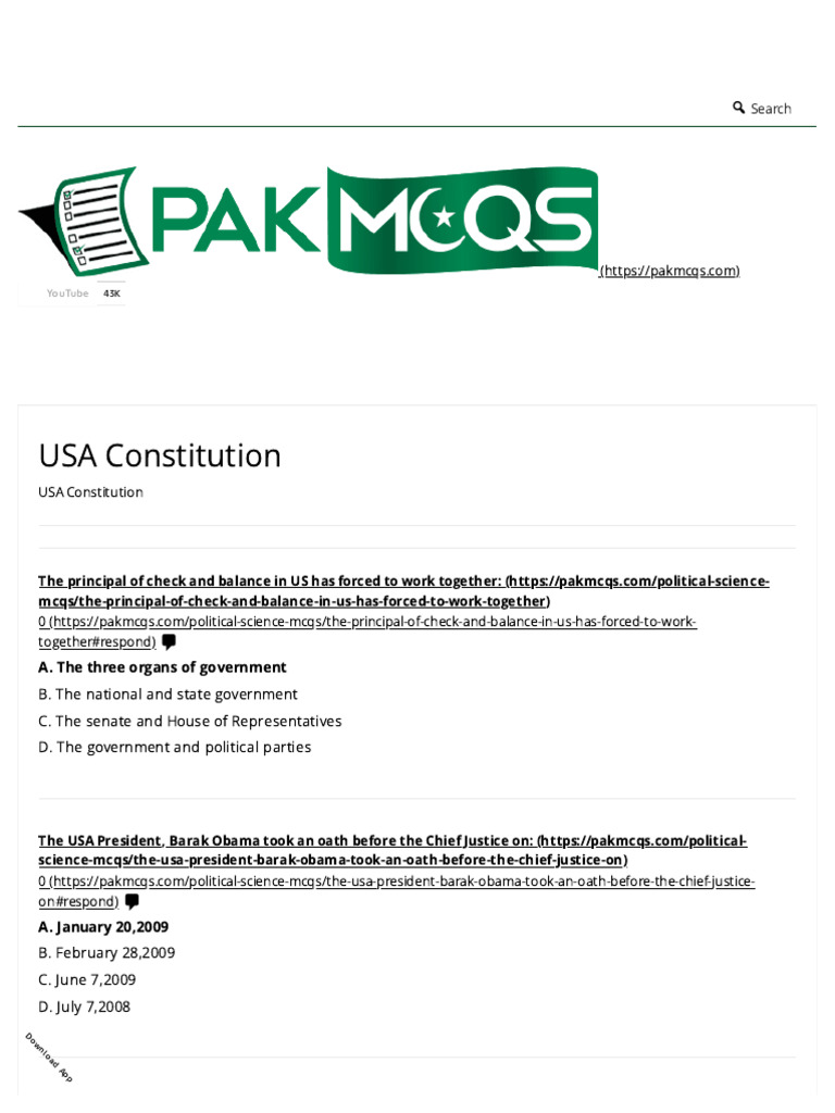 USA Constitution 2 | PDF