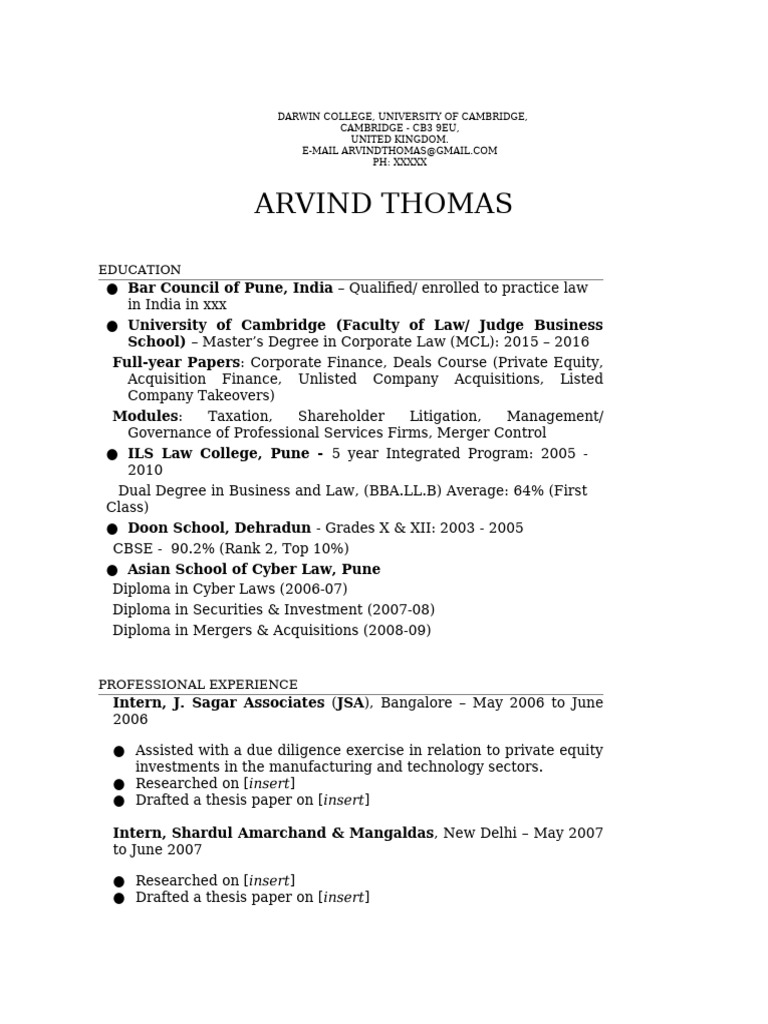 CV-format Revised 1 (1) | PDF