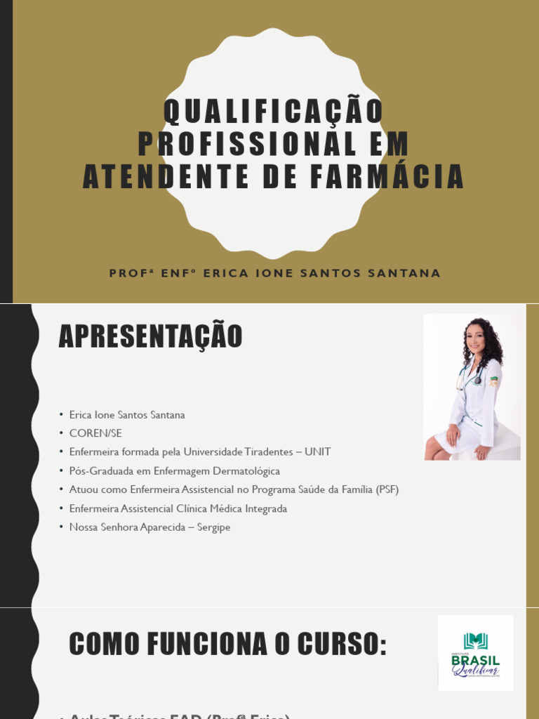 Aula 1 Farmácia | PDF