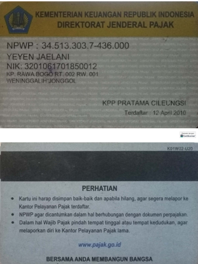 NPWP | PDF